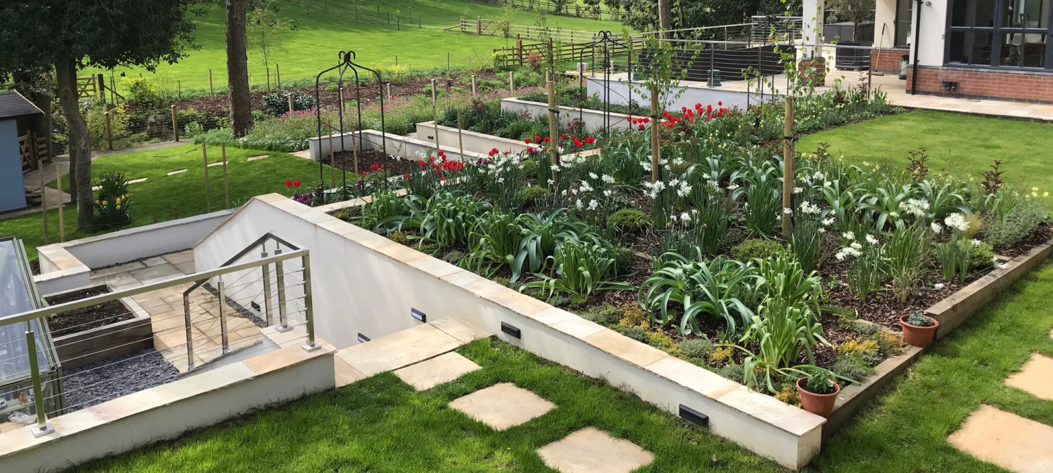 Multi Level Large Garden - Soo Spector Garden Design Rutland